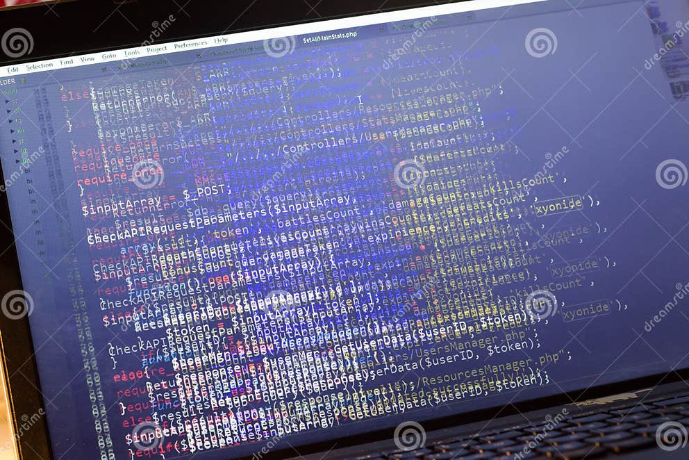 Php Back End Code Computer Programming Source Code Abstract Screen Of 6102