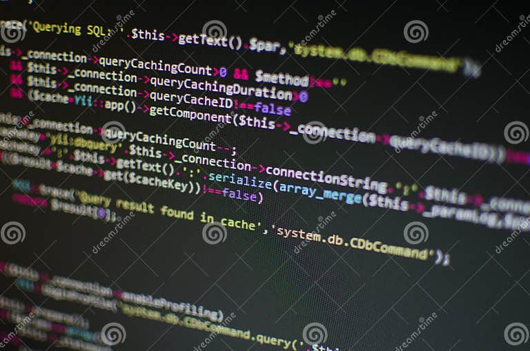 Php Css Code In Computer Editorial Image Image Of Computer 43853085