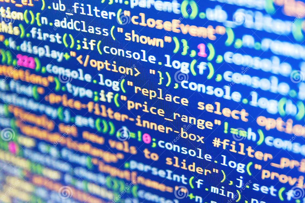 Php Data Source File Stock Image Image Of Javascript 125850439