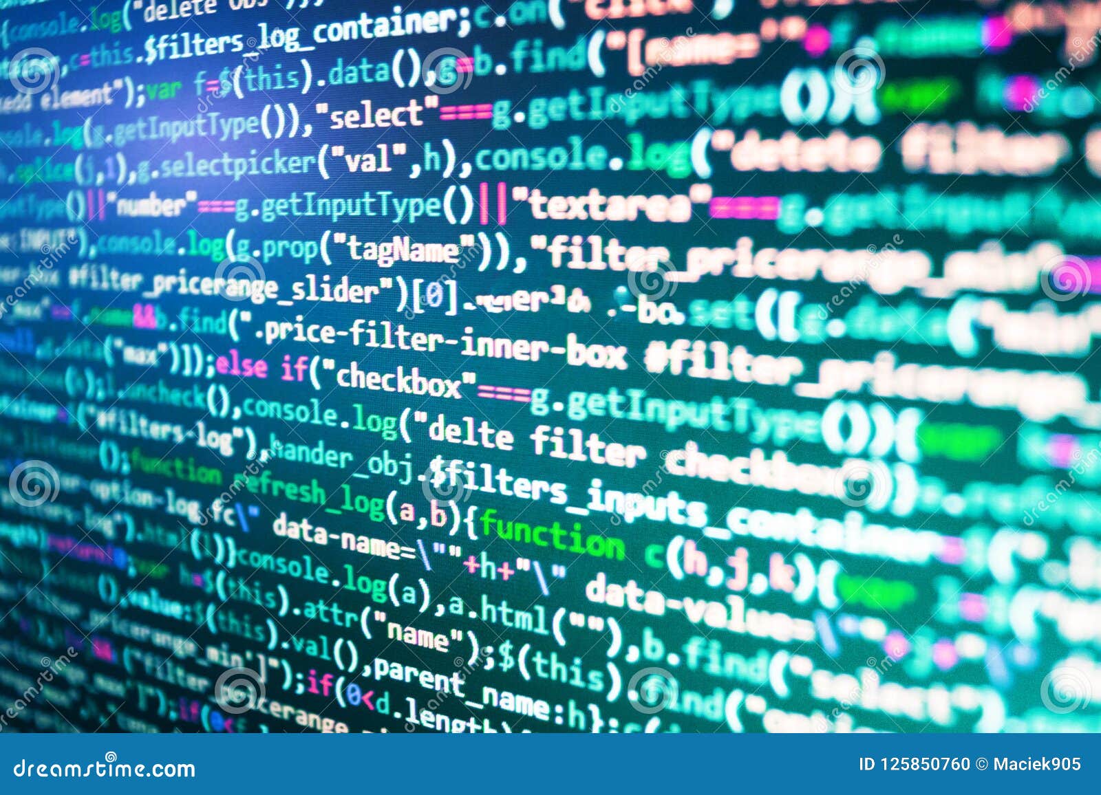 Notebook Closeup Photo. Abstract Computer Stock Illustration ...