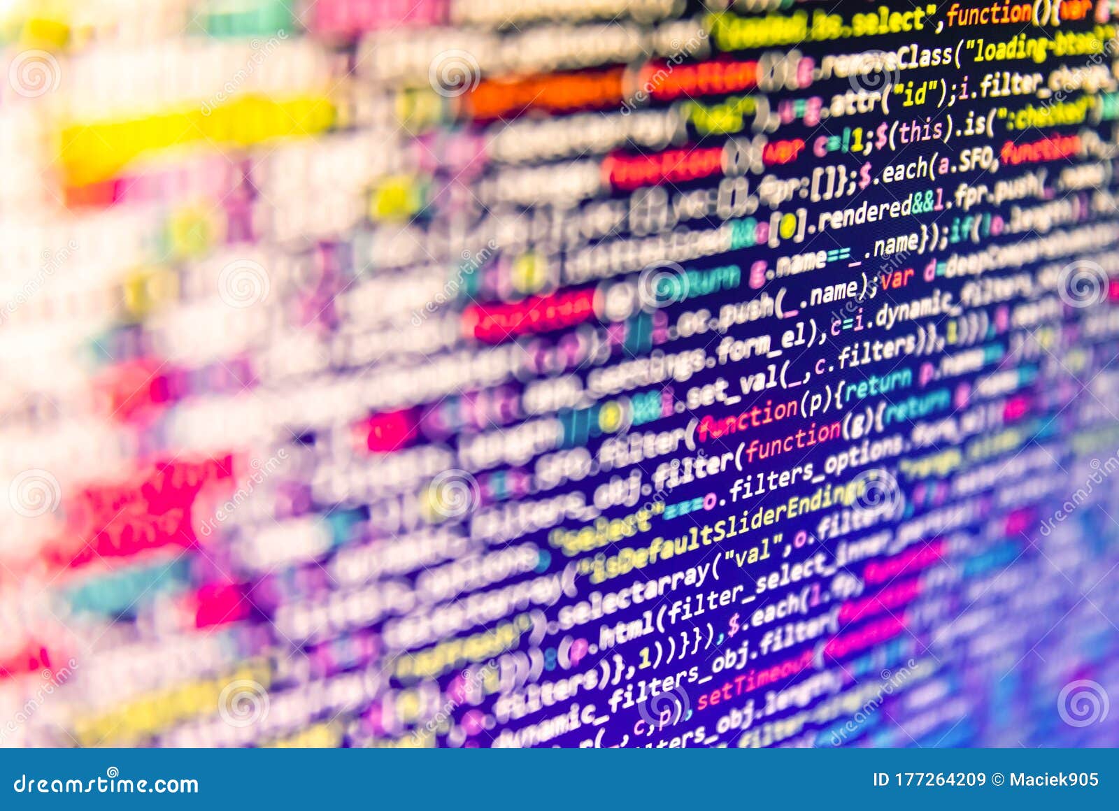 Php Development Software Site Code Close Up Of Random Computer Code Comprised Of Numbers And