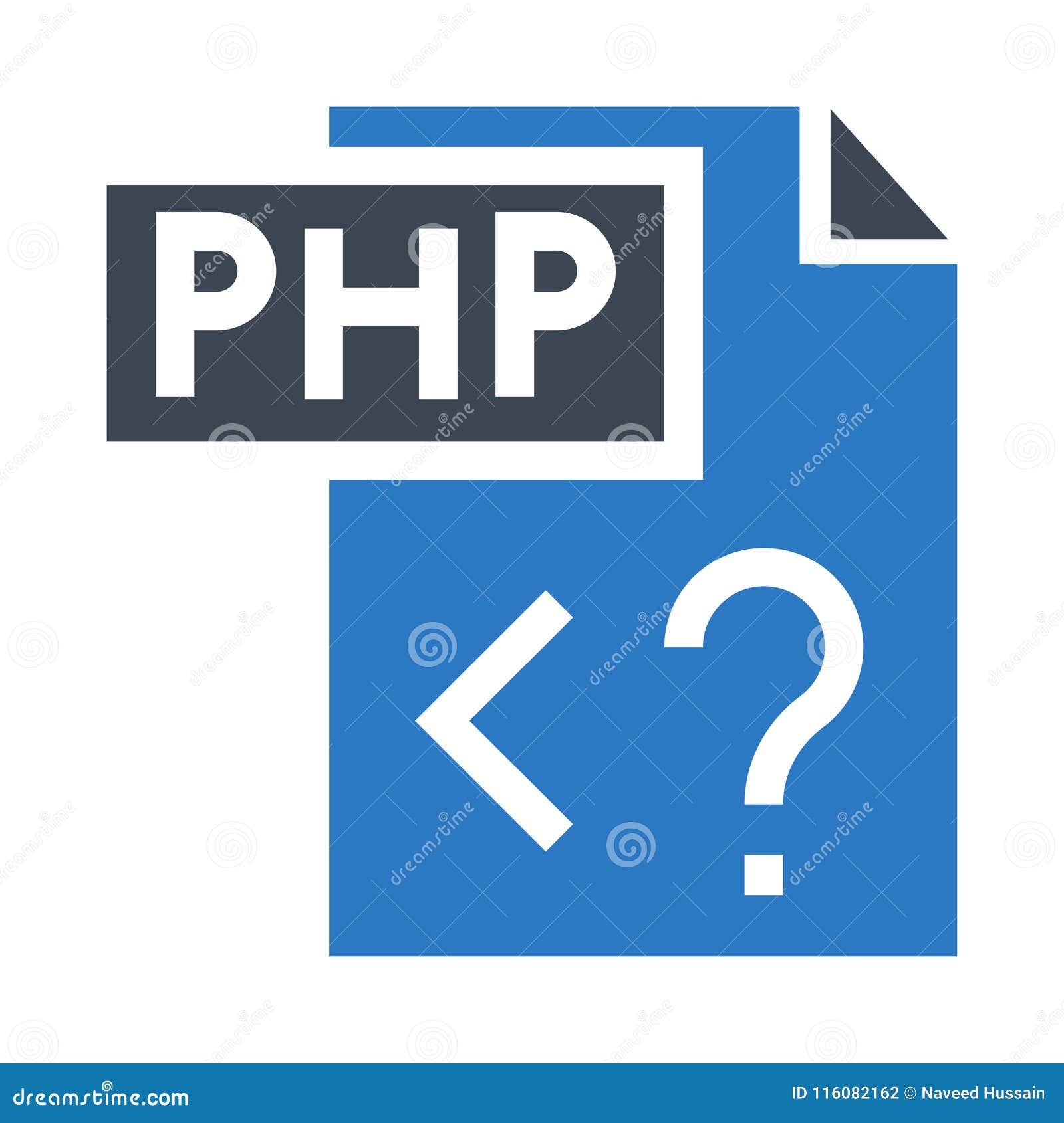 PHP File Glyphs Double Color Icon Stock Illustration - Illustration of ...