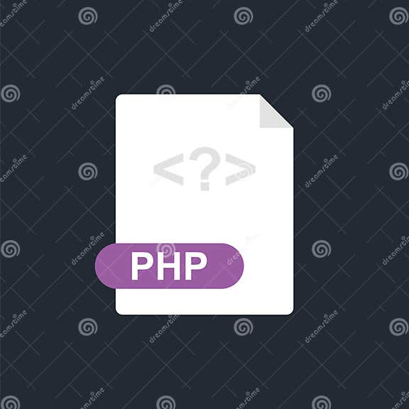 Php File Icon. Hypertext Preprocessor. Programming Language. Vector Stock Vector - Illustration ...