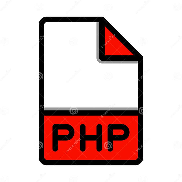 Php File Type Format Icon. Extension Document Files Icons Symbol. with ...