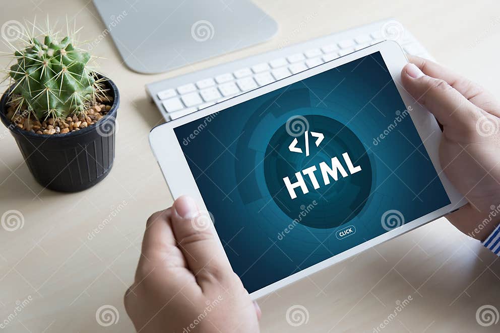 PHP HTML DEVELOPER Web Code Design Programmer Working in a Soft Stock Image - Image of graphics ...