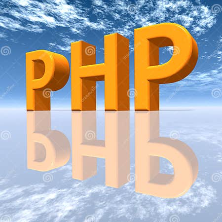 PHP - Hypertext Preprocessor Stock Illustration - Illustration of shiny ...
