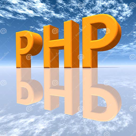 PHP - Hypertext Preprocessor Stock Illustration - Illustration of shiny ...