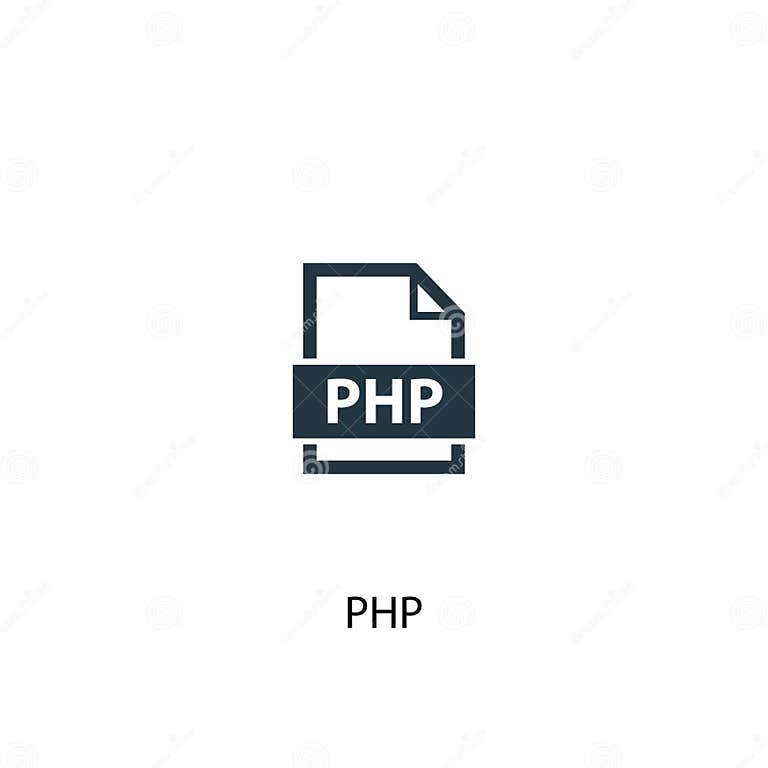 PHP Icon. Simple Element Illustration Stock Vector - Illustration of ...