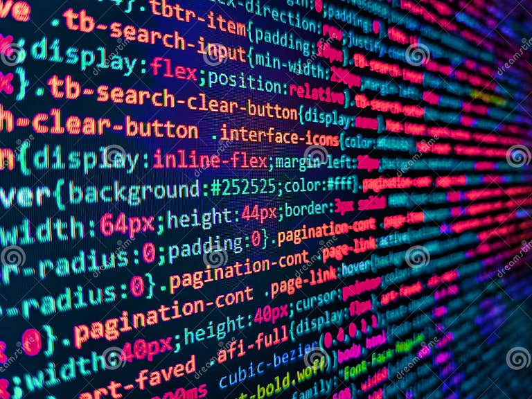 Php Language and Coding Function Developer. HTML5 in Editor for Website ...