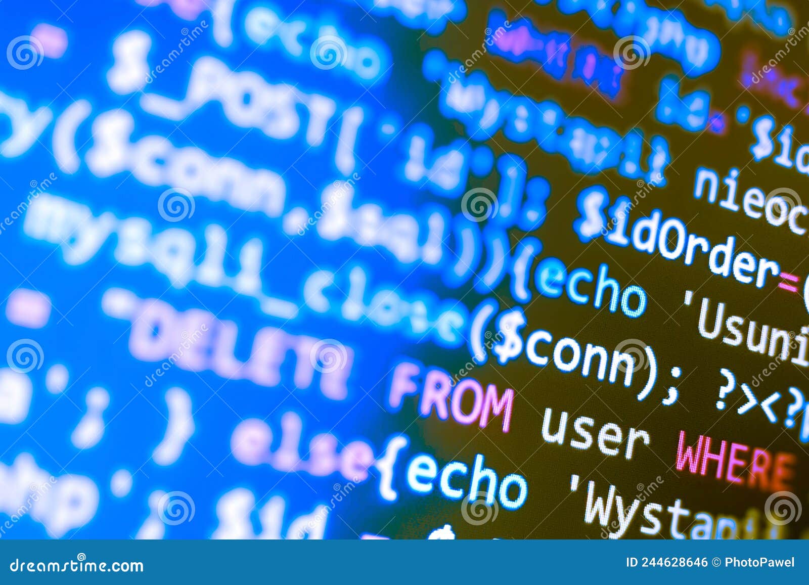 Php Language Web Programming Source Code Abstract Code Background 1434