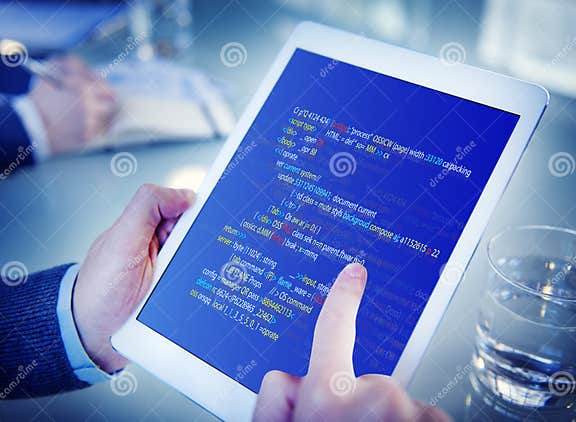Php Programming Html Coding Cyberspace Concept Stock Image Image Of