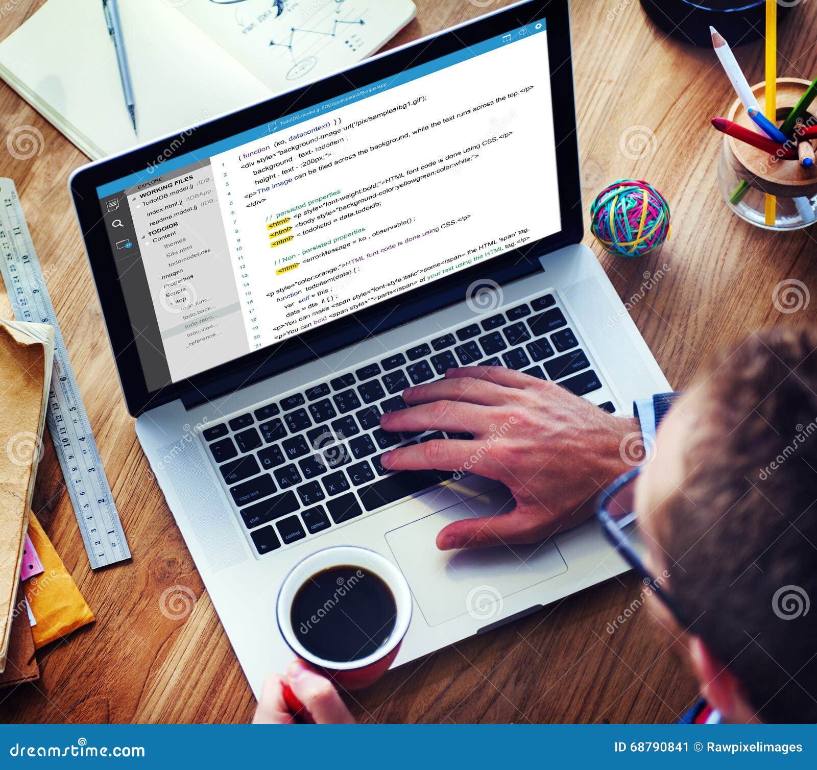 Php Programming Html Coding Cyberspace Concept Stock Image Image Of Intellectual Program