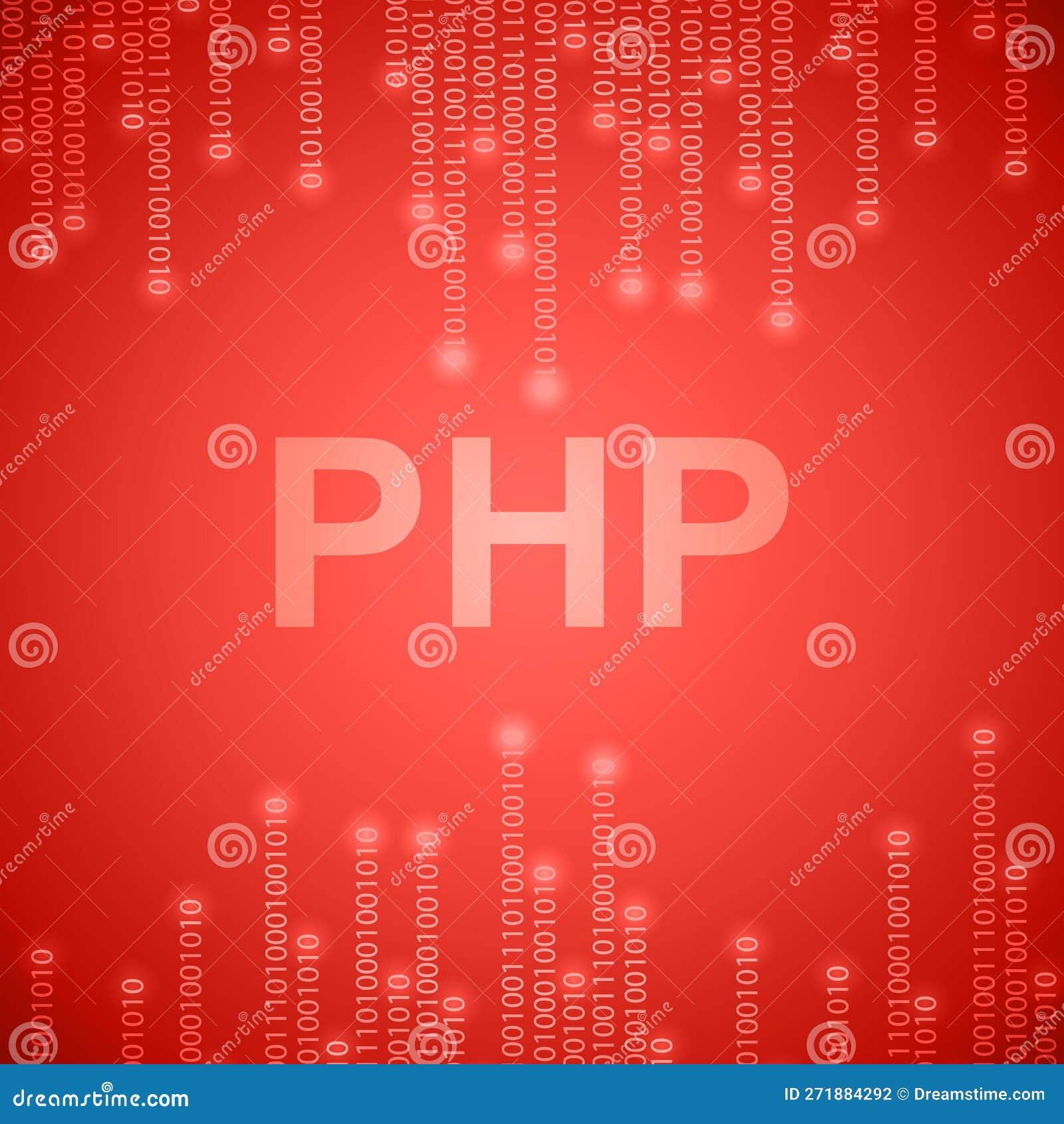 Php Programming Php Inscription On Binary Background Stock Vector Illustration Of Screen 1859