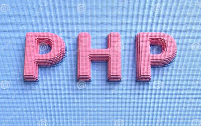 PHP Programming Language. Development Concept. Coding Background ...
