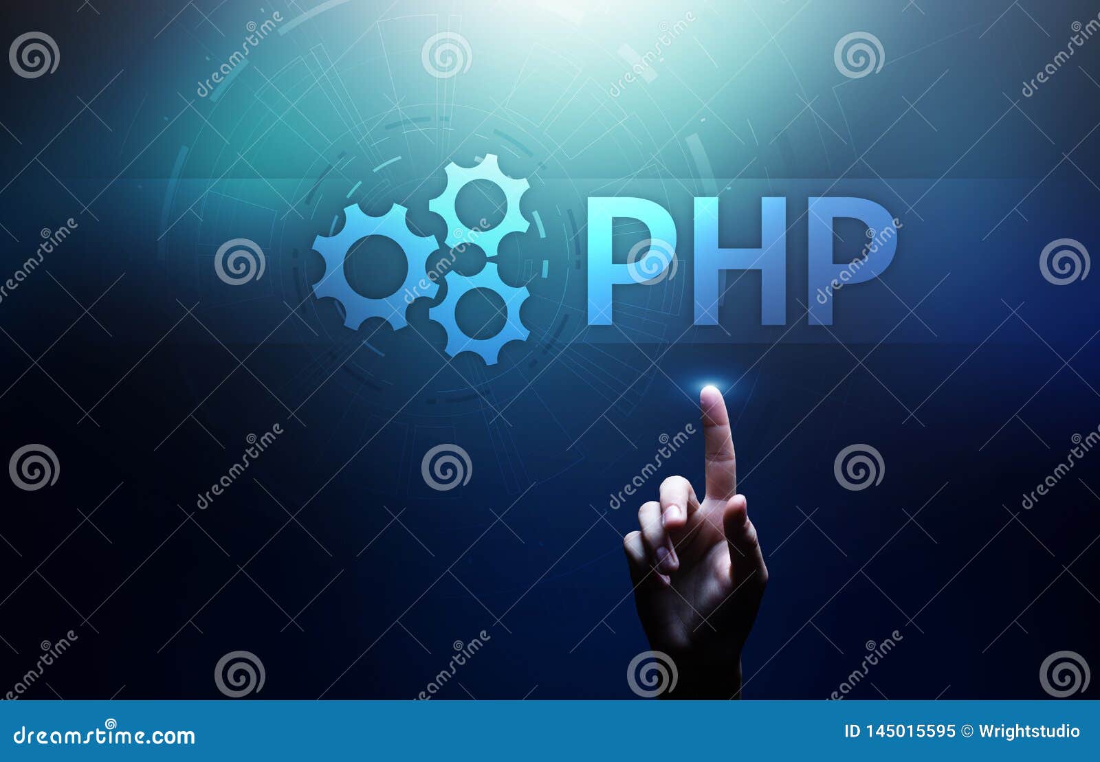PHP Web Development and Coding Internet and Technology Concept on ... PHP Web Development and Coding Internet and Technology Concept on ...