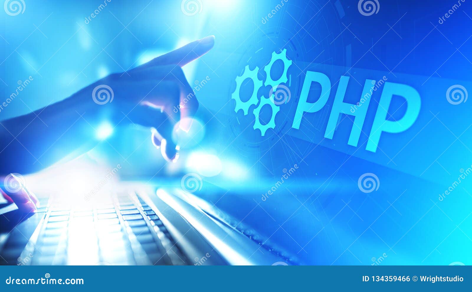 Php Web Development And Coding Internet And Technology Concept On