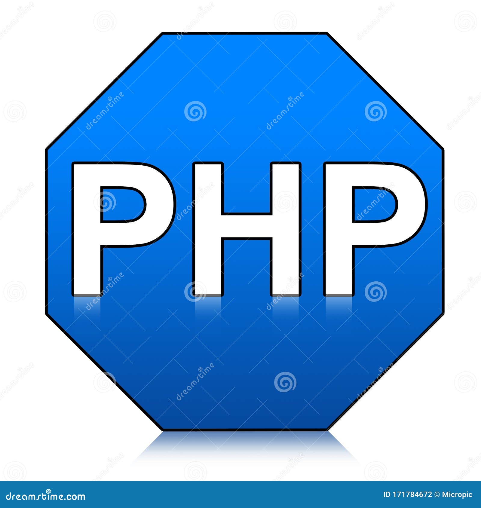 Php Web Language Programming for Web Design Logo Monogram Symbol Stock ...