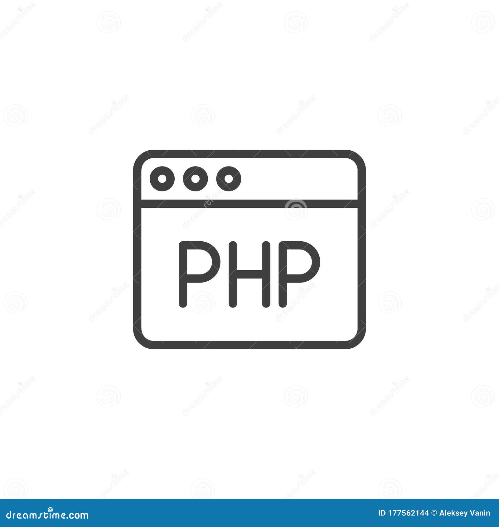 PHP Web Programming Language Line Icon Stock Vector - Illustration of ... PHP Web Programming Language Line Icon Stock Vector - Illustration of ...