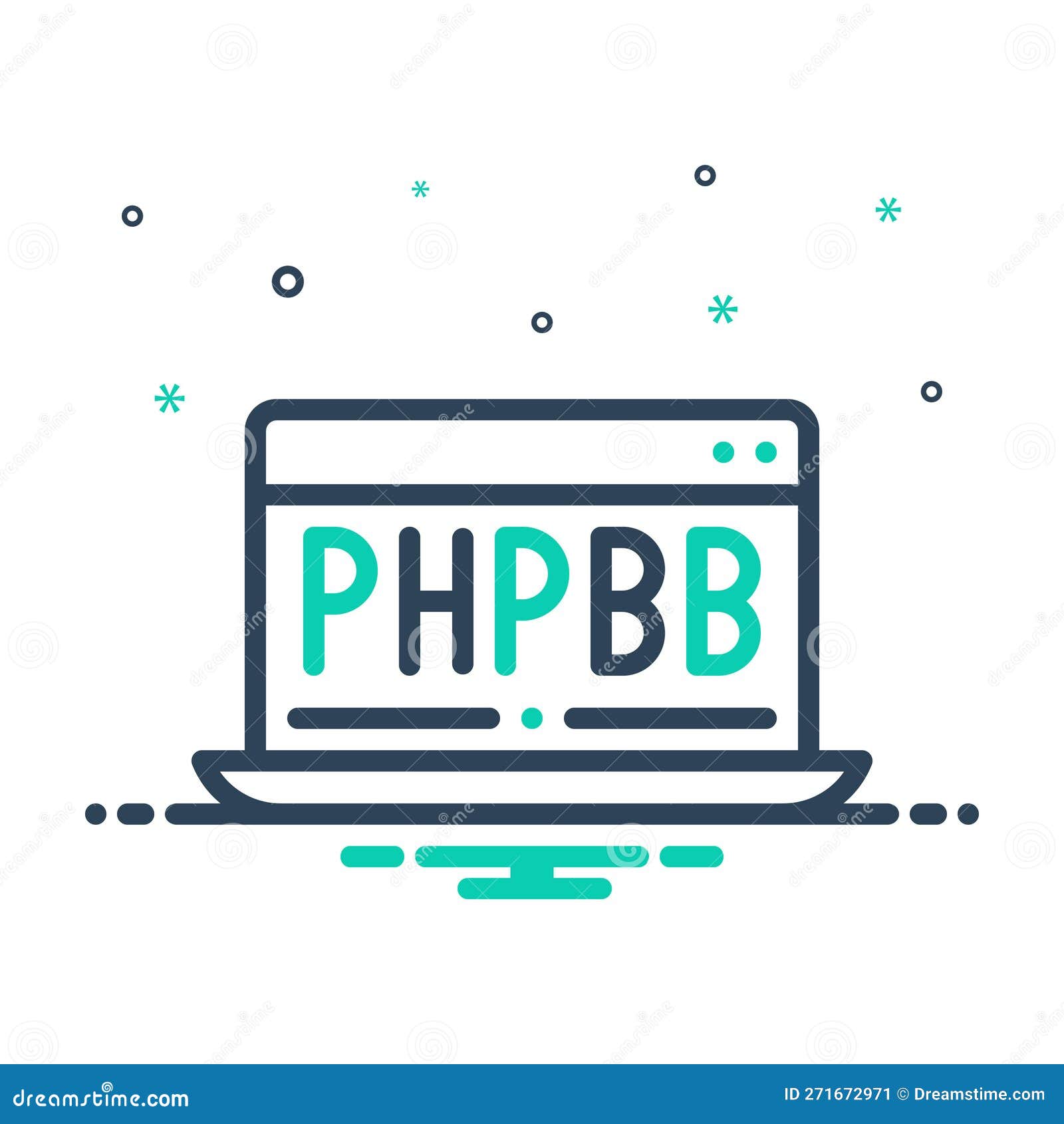 Mix Icon for Phpbb, Computer and Technology Stock Illustration ...