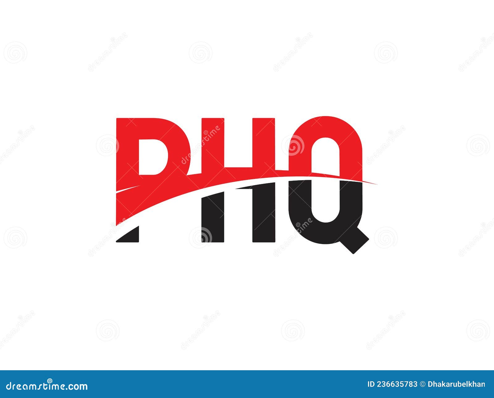 PHQ Letter Initial Logo Design Vector Illustration Stock Vector ...
