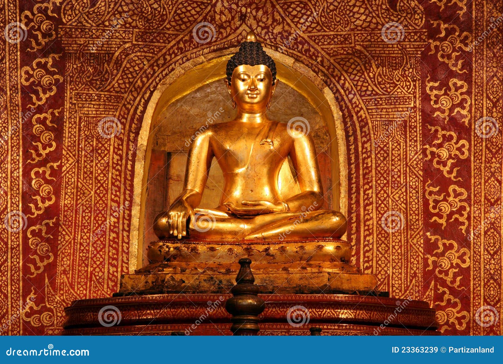 The Phra Buddha Sihing Statue Stock Image - Image of northern, antique ...