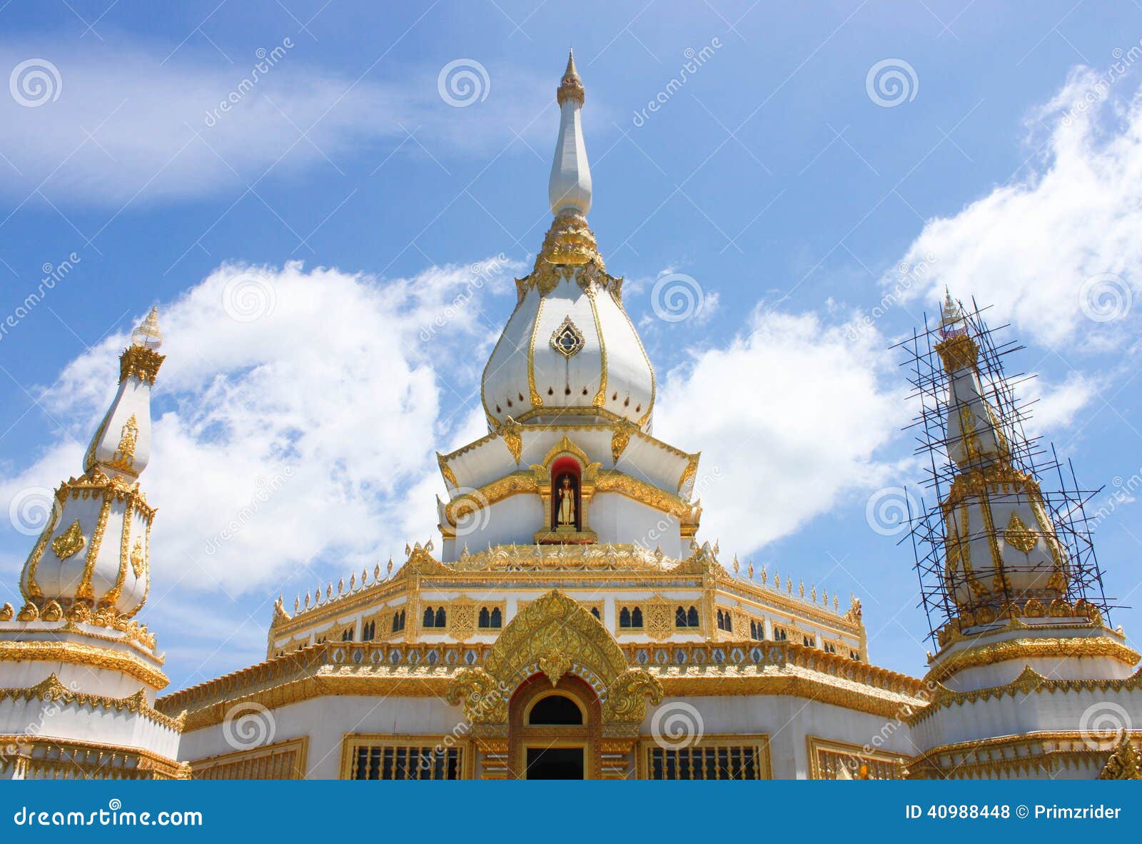 Phra Maha Chedi Chai Mongkhon, Stock Photo - Image of mongkhon, tower ...