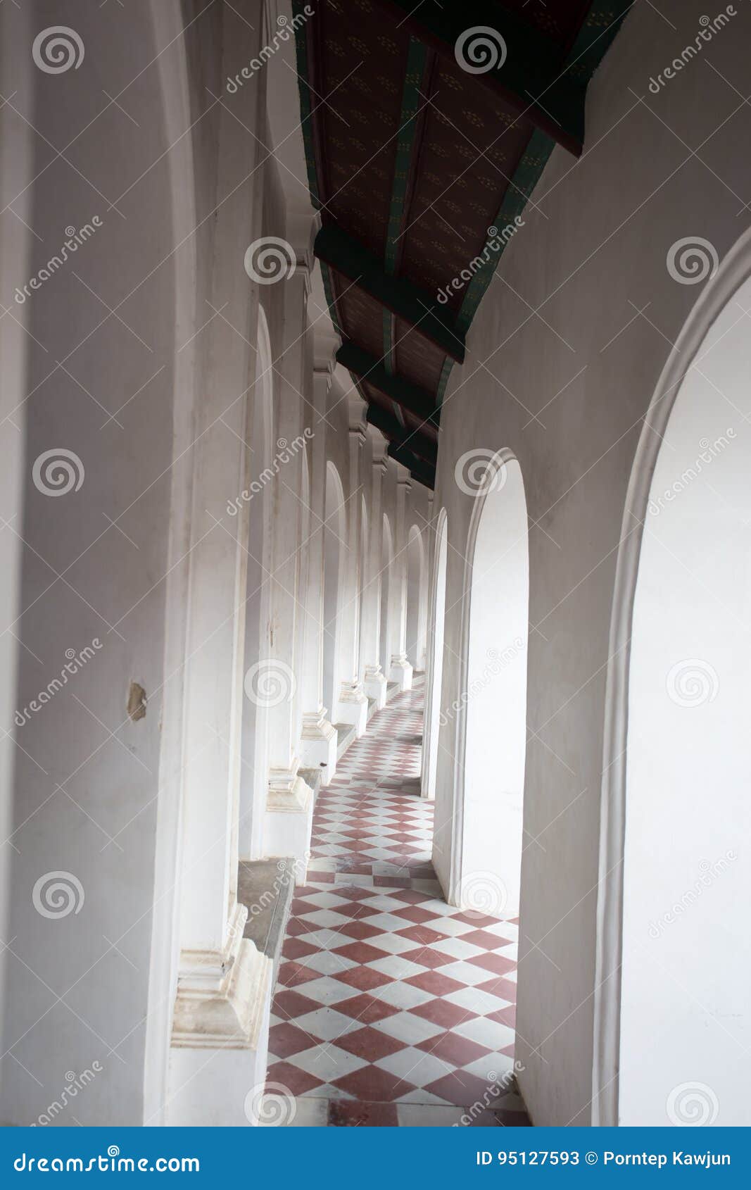 Phra Pathom Chedi TemplePathway Checkered Pattern Stock Image - Image ...