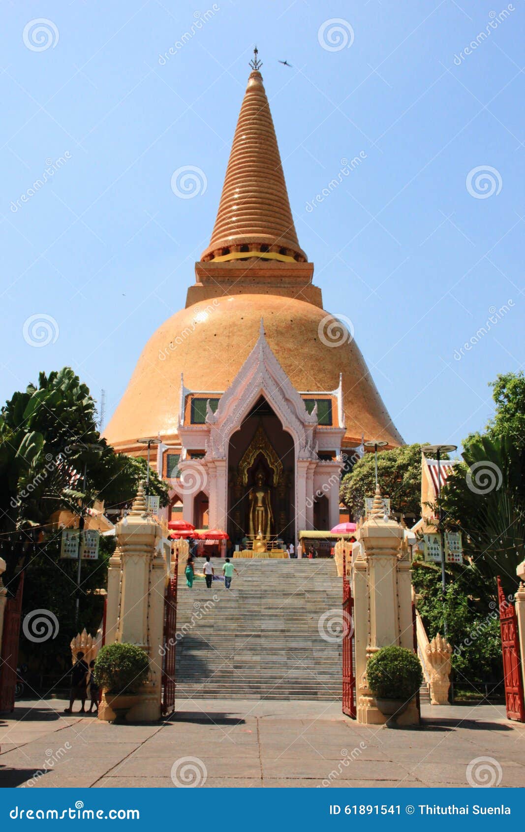 Phra Pathommachedi stock image. Image of pathom, nakhon - 61891541