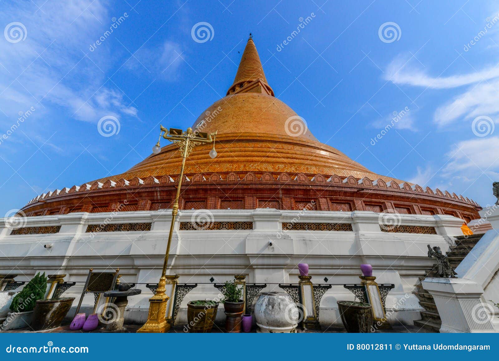 Phra Pathommachedi stock image. Image of nakhon, building - 80012811