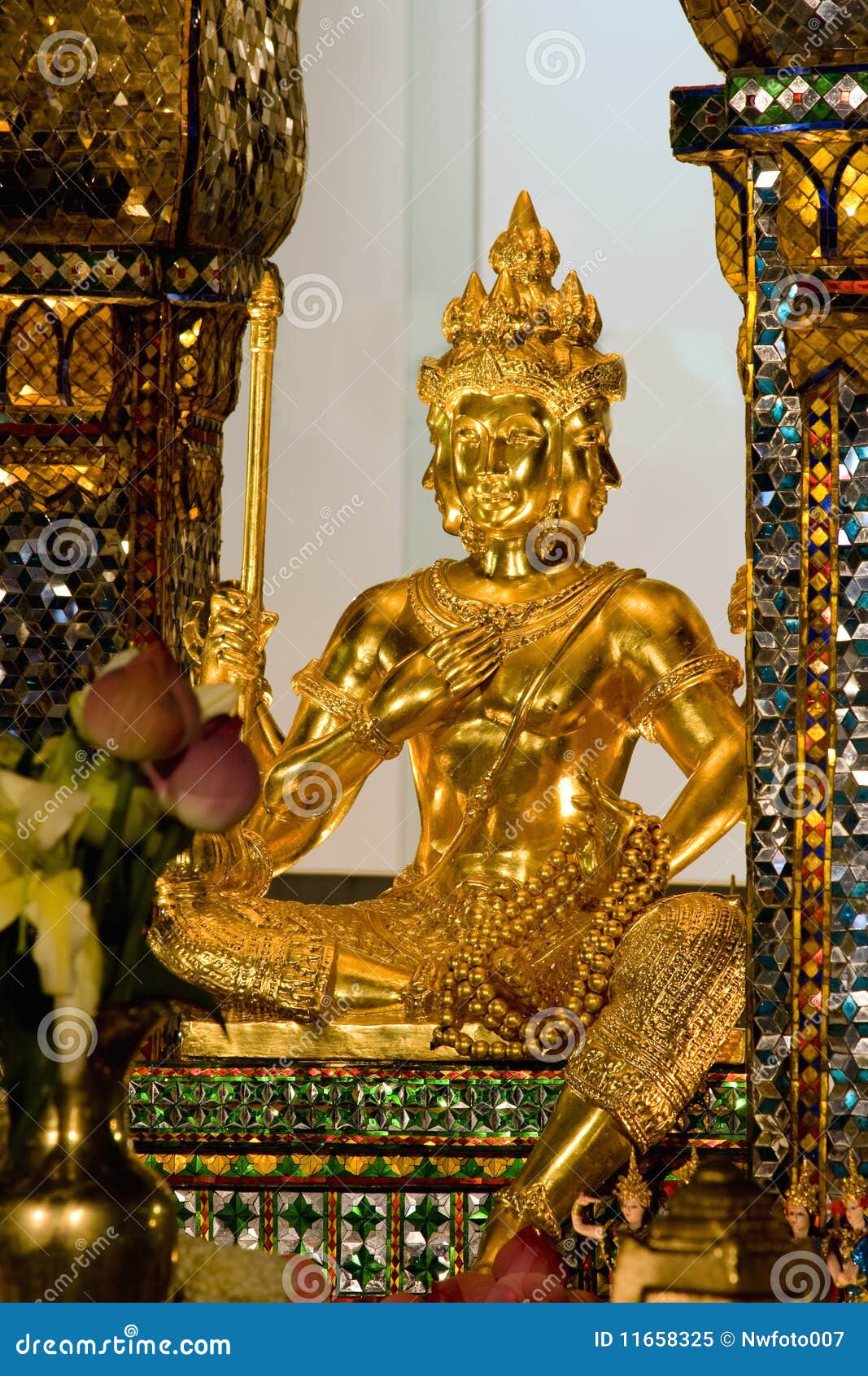 Phra Phrom stock image. Image of hindu, phra, statue - 11658325