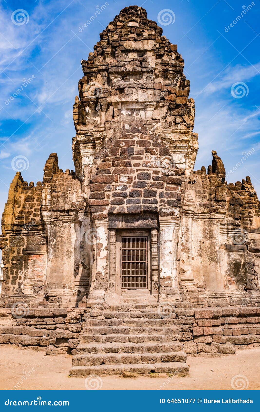 Phra Prang Sam Yod / an Ancient Temple Stock Image - Image of ...
