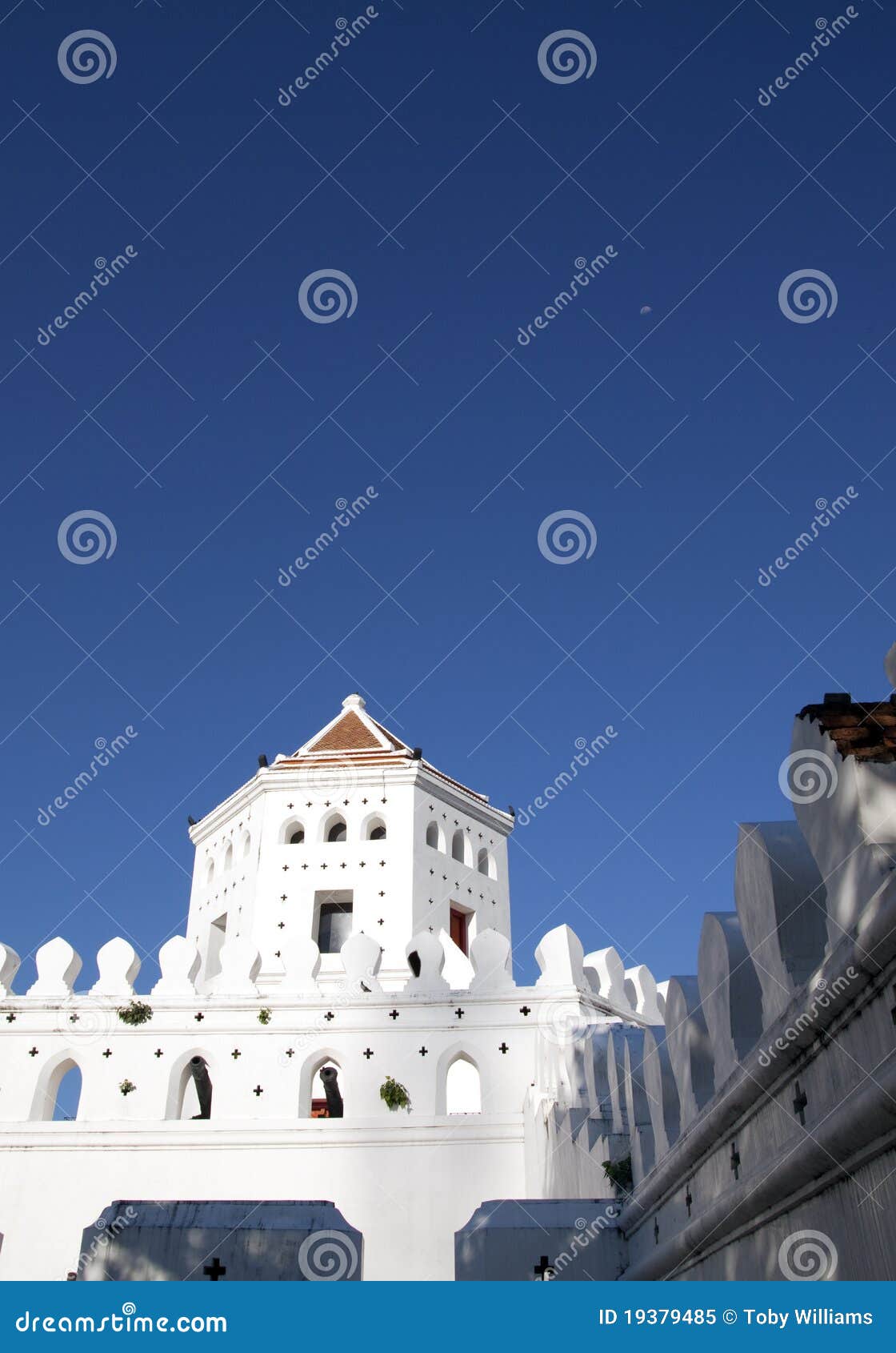 Phra Sumen imagem de stock. Imagem de arcos, janela, pedra - 19379485