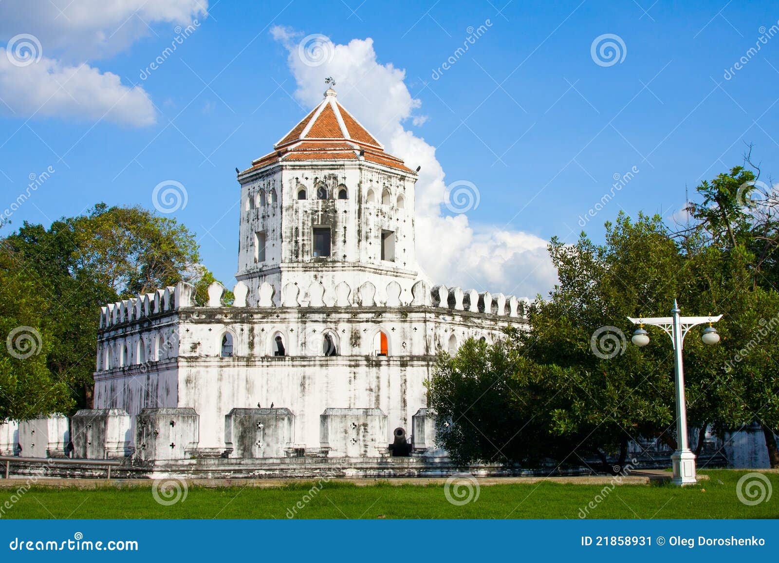 Phra Sumen Fort, Bangkok, Thailand Stock Image - Image of ancient ...