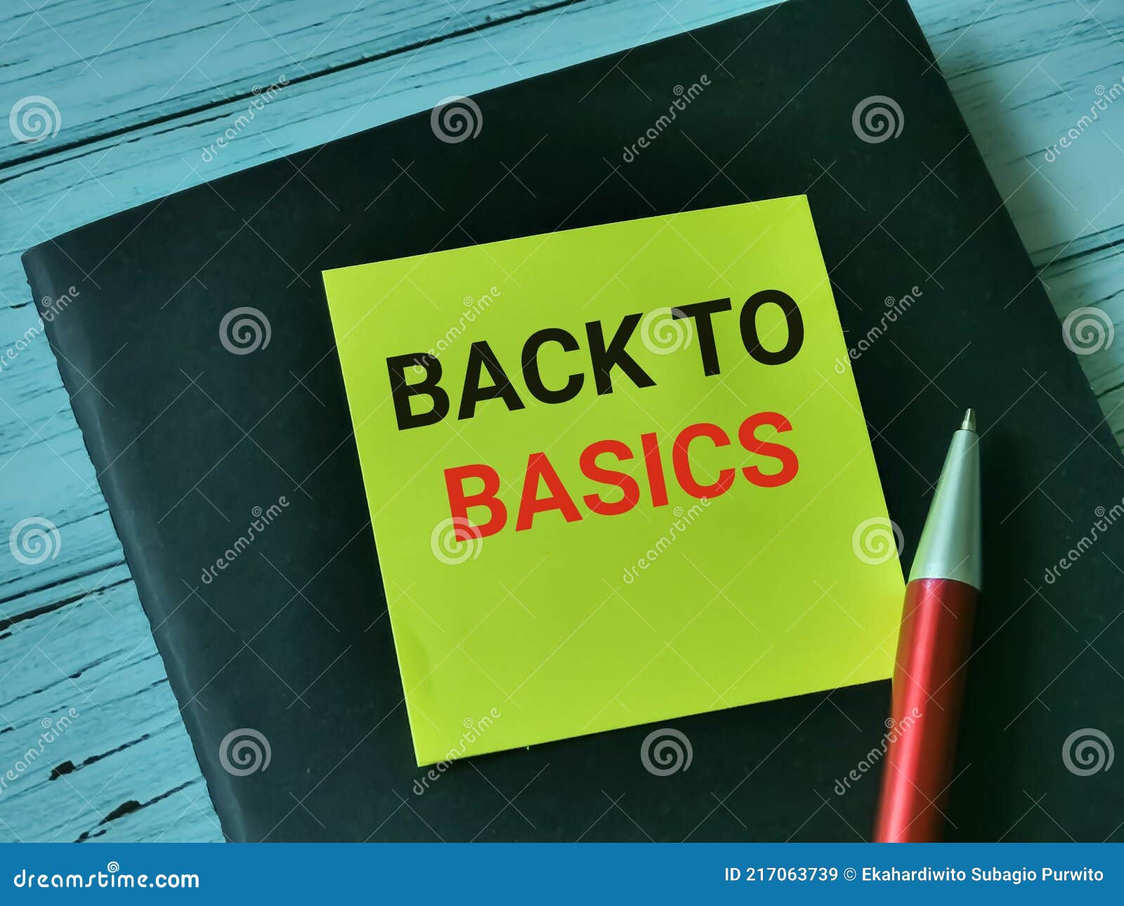 Phrase Back To Basics Written on Sticky Note Stock Image - Image of ...