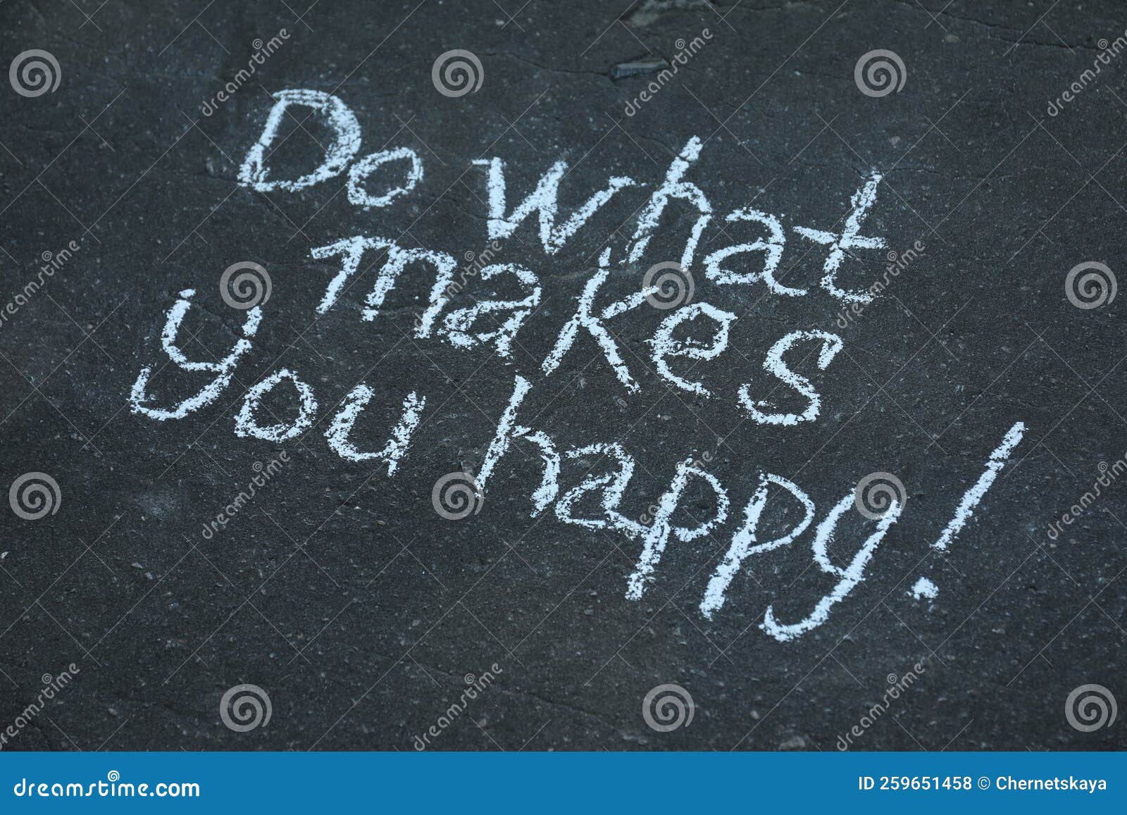 Phrase Do What Makes You Happy with Exclamation Mark Written on Asphalt ...