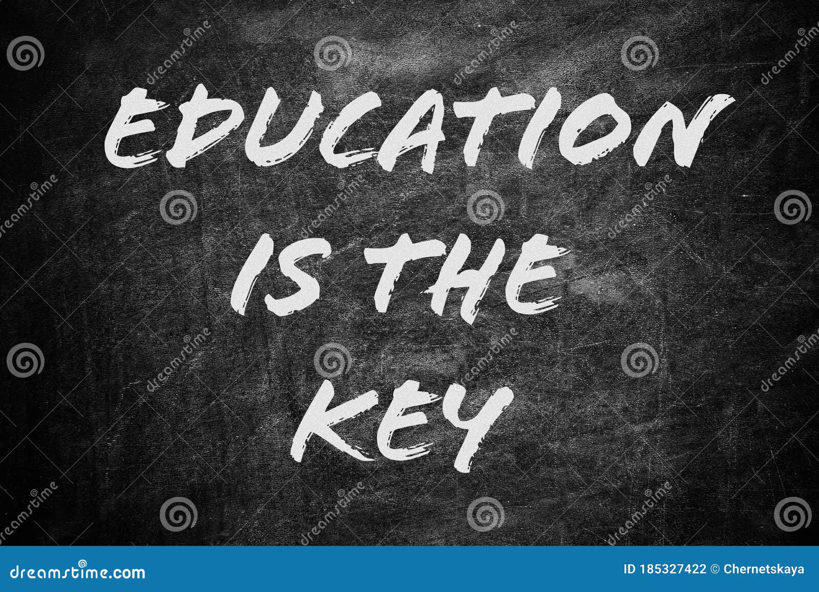 EDUCATION is the KEY Written on Chalkboard. Adult Learning Stock Photo ...
