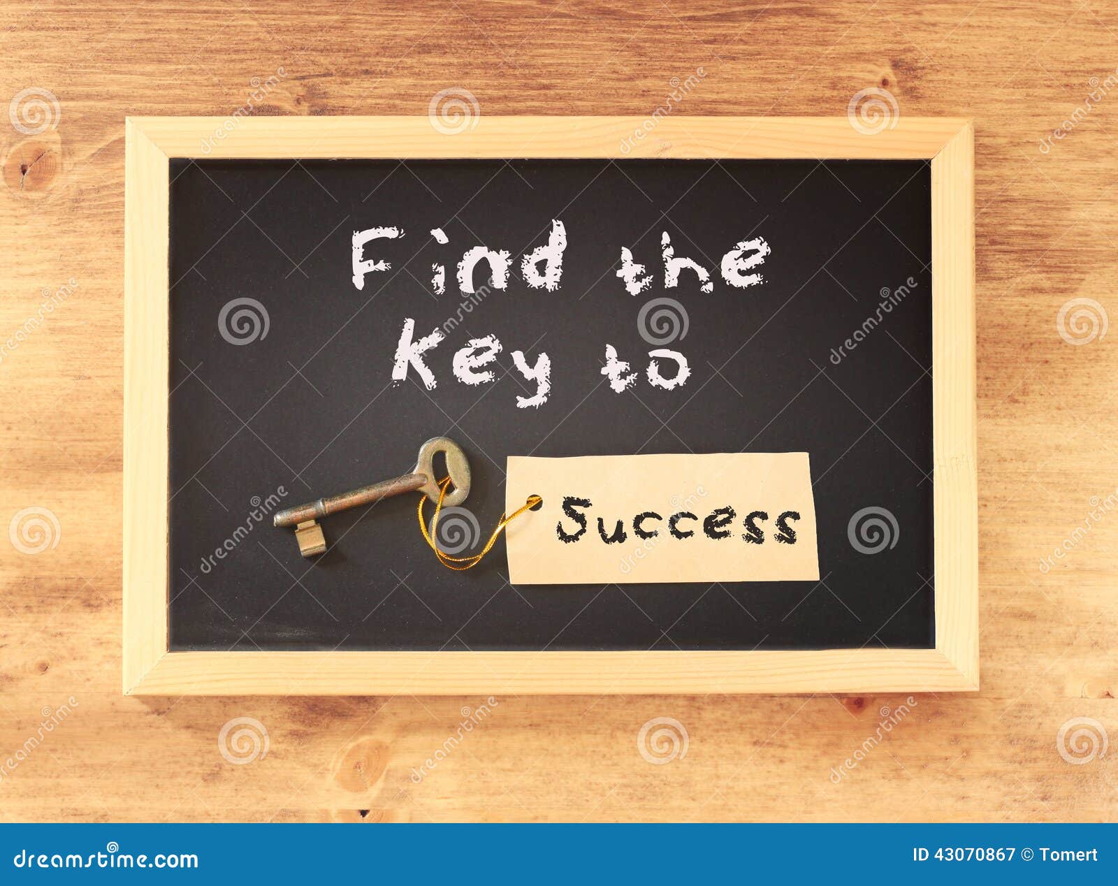 The Phrase - Find the Key To Success Written on Blackboard Stock Image ...