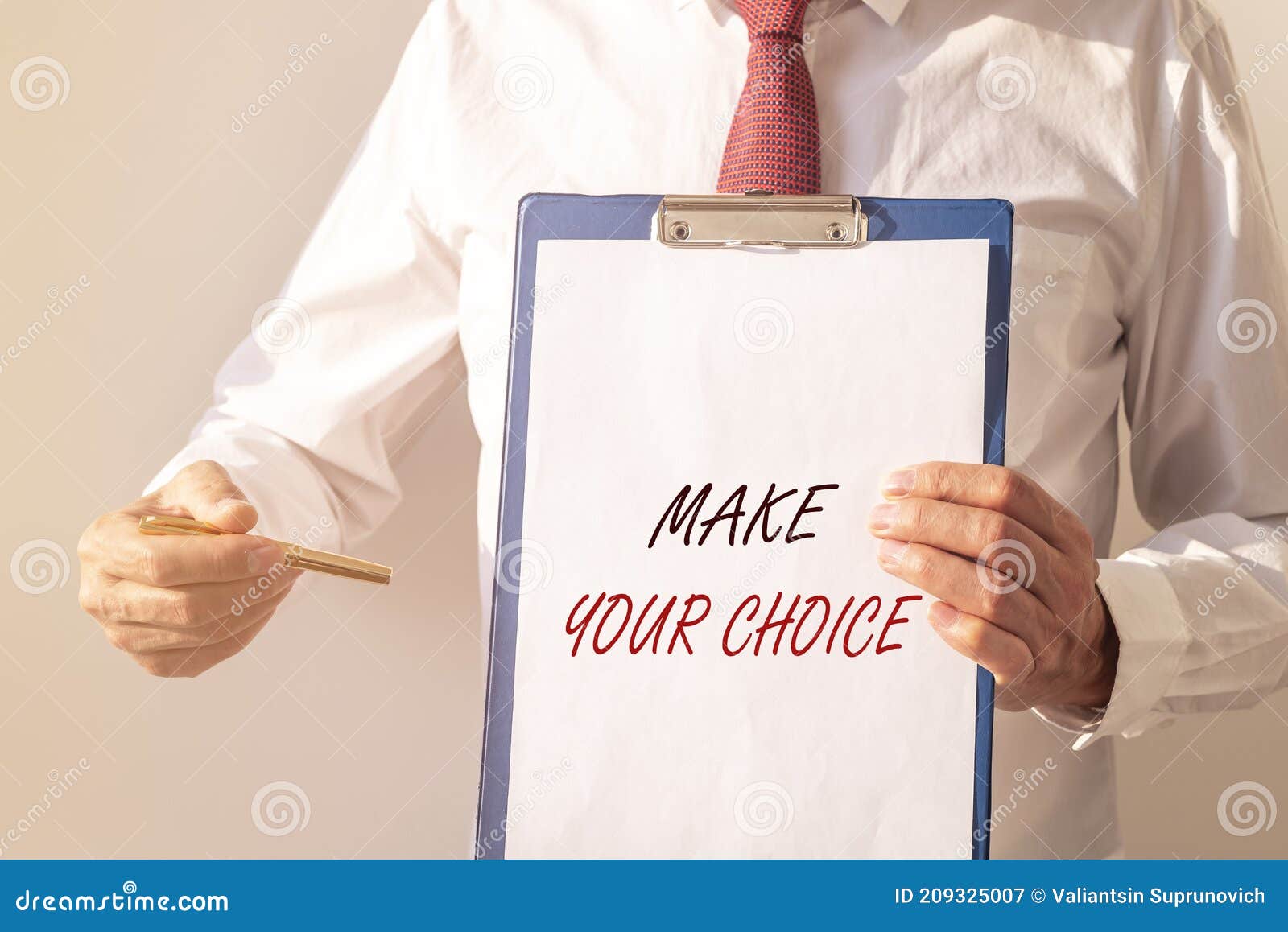 Phrase Make Your Choice. Options and Decisions Concept Stock Image ...