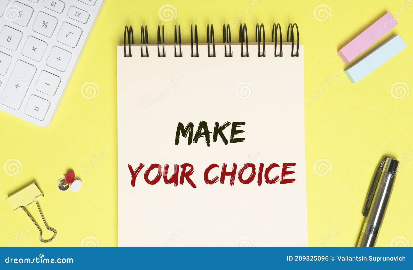Phrase Make Your Choice. Options and Decisions Concept Stock Photo ...