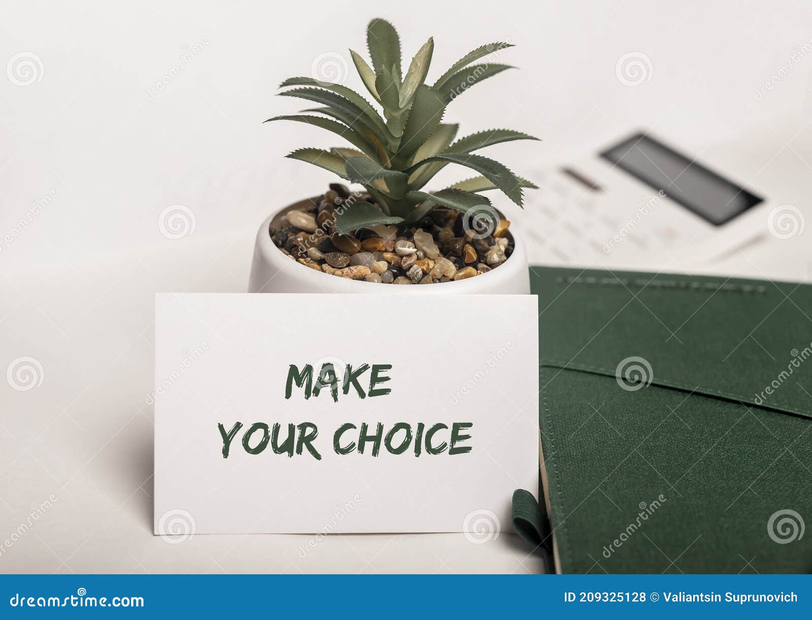 Phrase Make Your Choice. Options and Decisions Concept Stock Photo ...