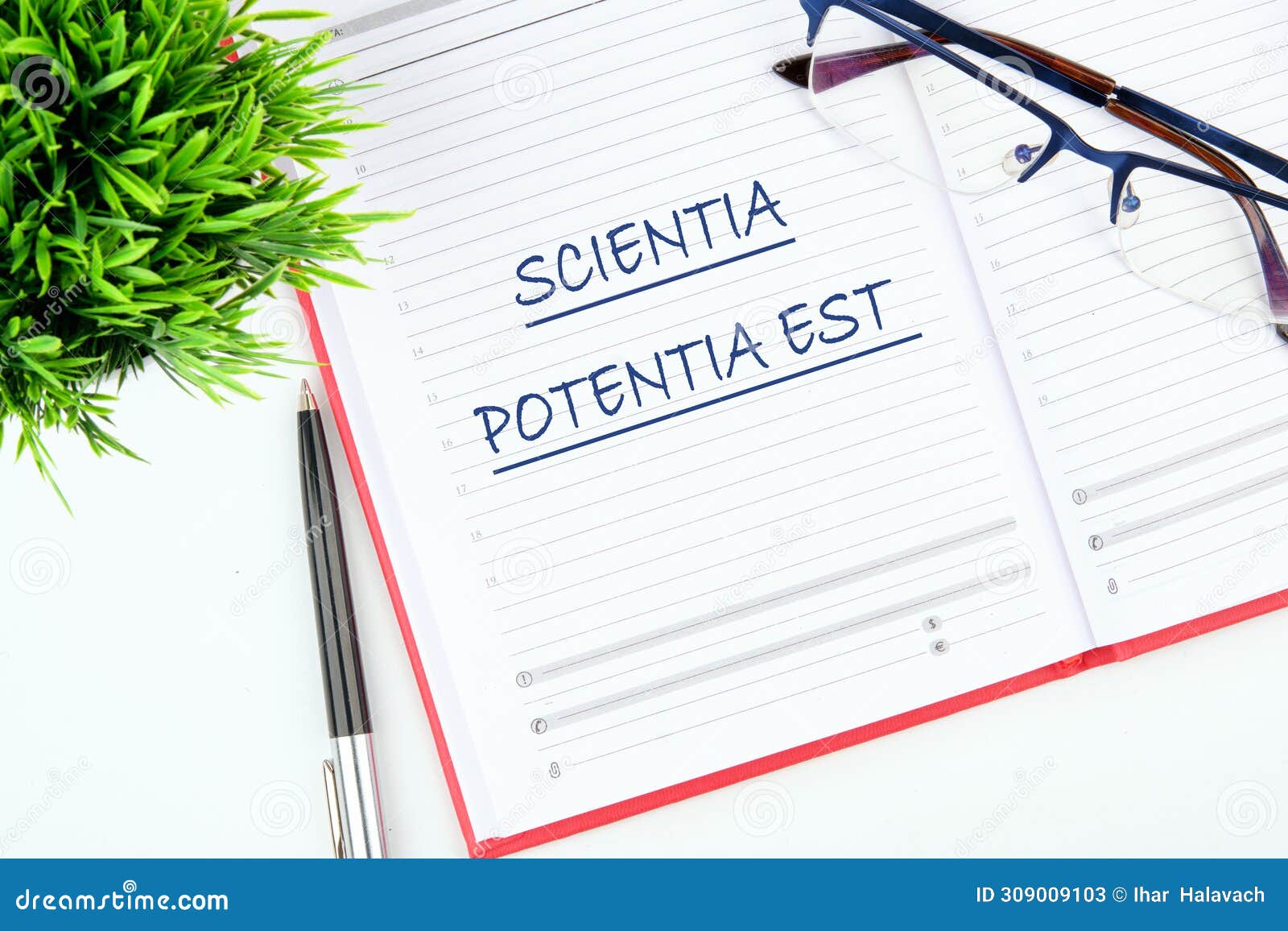 The Phrase Scientia Potentia Est (Knowledge is Power) Written in Latin ...