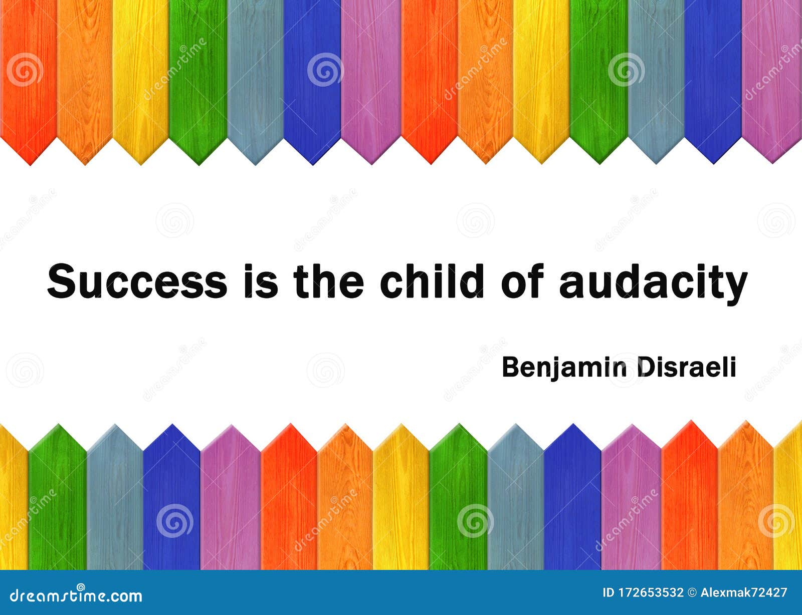 Phrases Of Famous People Written With Pattern From Multicolored Sharp ...