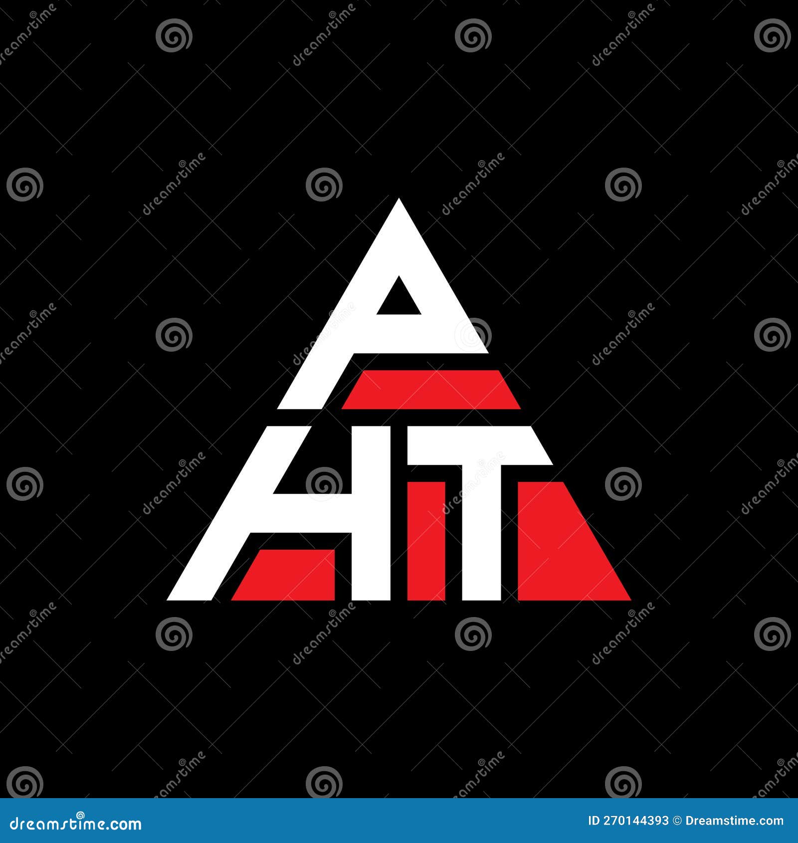 PHT Triangle Letter Logo Design With Triangle Shape. PHT Triangle Logo ...