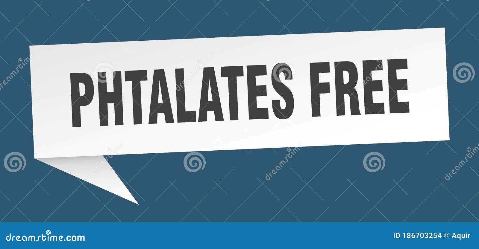 Phtalates Free Banner. Phtalates Free Speech Bubble Stock Vector ...