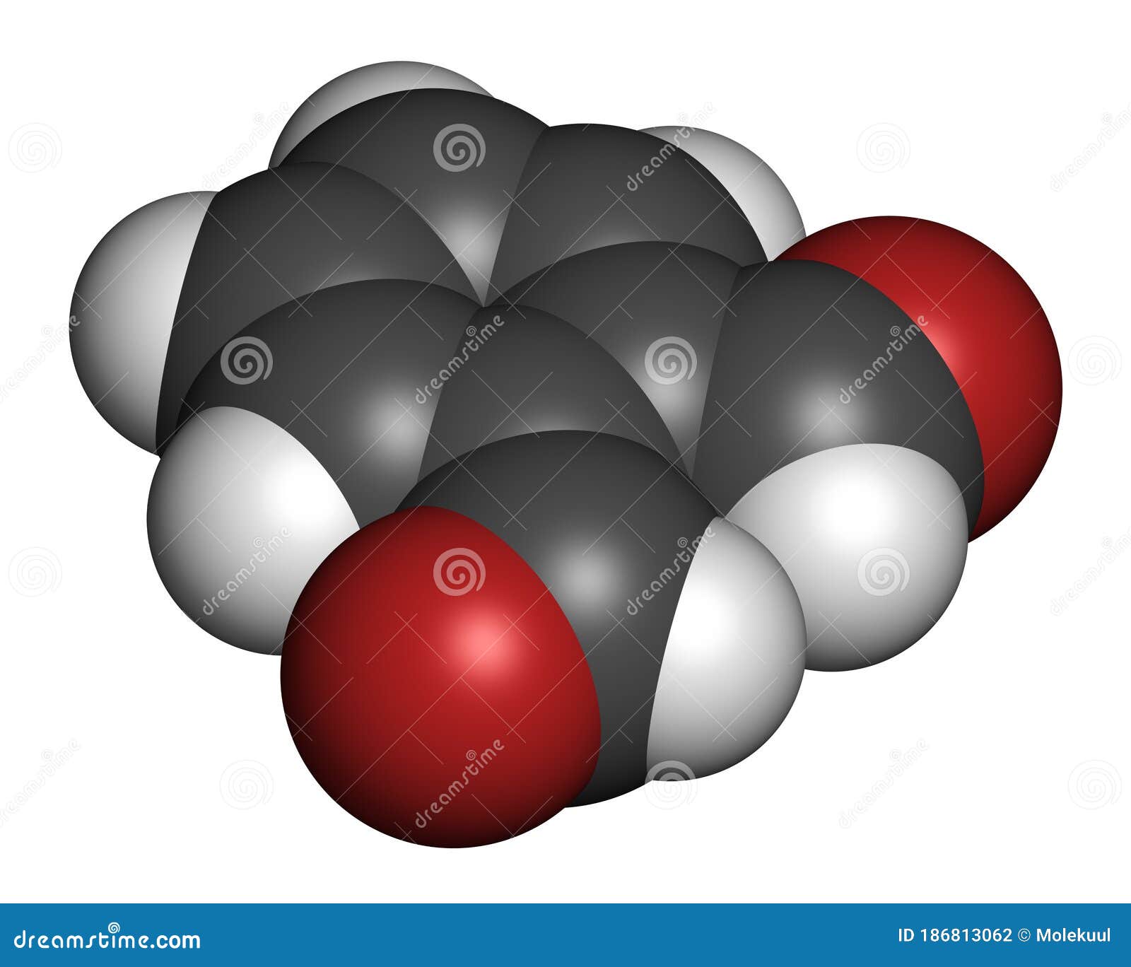 Phthalaldehyde Molecule. Skeletal Formula. Vector Illustration ...