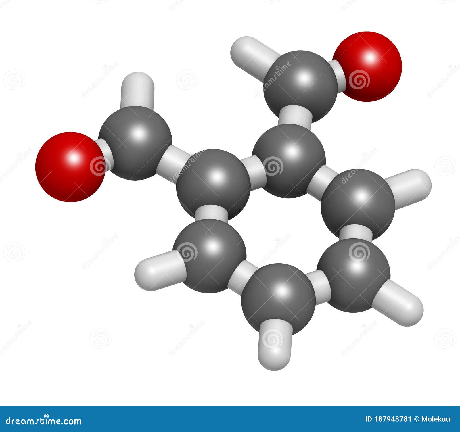 Phthalaldehyde Molecule. Skeletal Formula. Vector Illustration ...