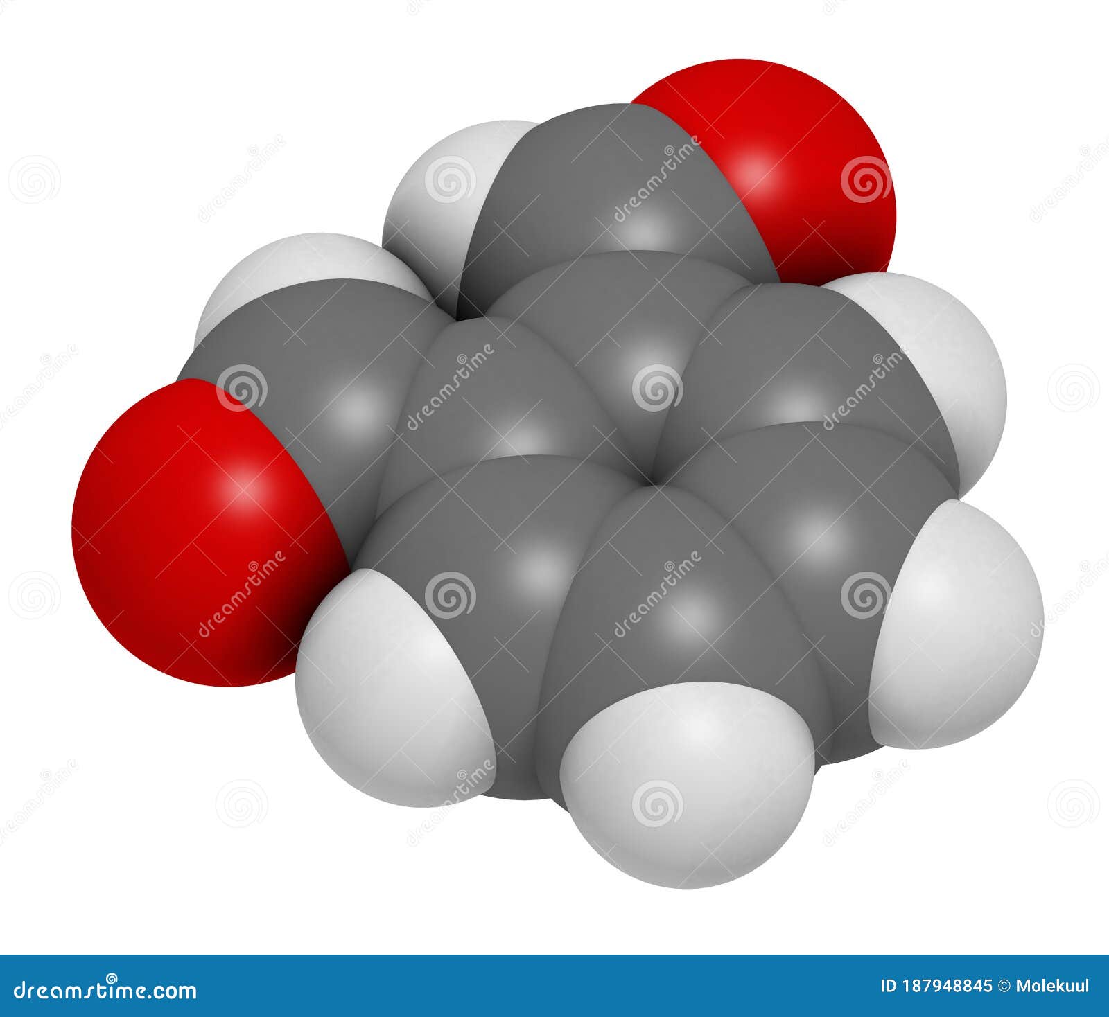Phthalaldehyde Molecule. Skeletal Formula. Vector Illustration ...