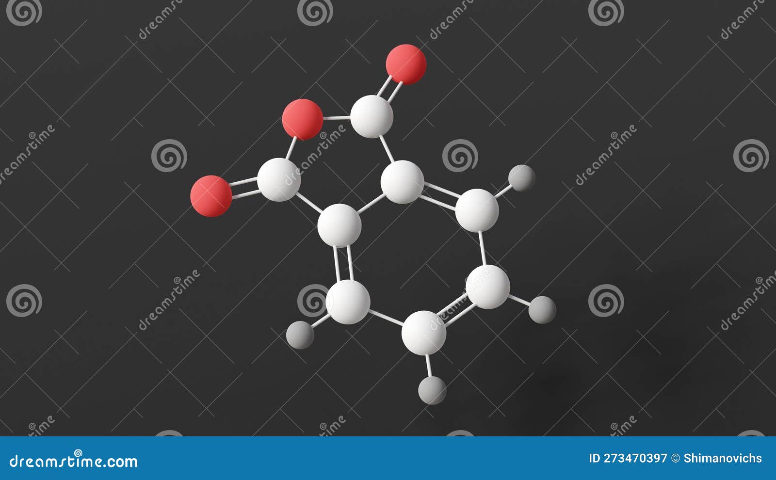 Phthalic Anhydride Molecule, Molecular Structure, Anhydride of Phthalic ...