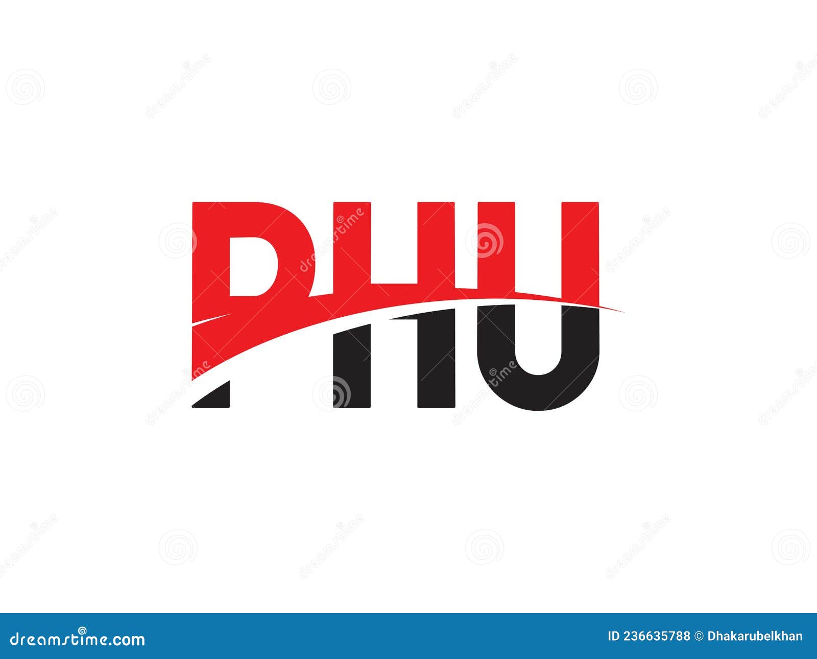 PHU Letter Initial Logo Design Vector Illustration Stock Vector ...