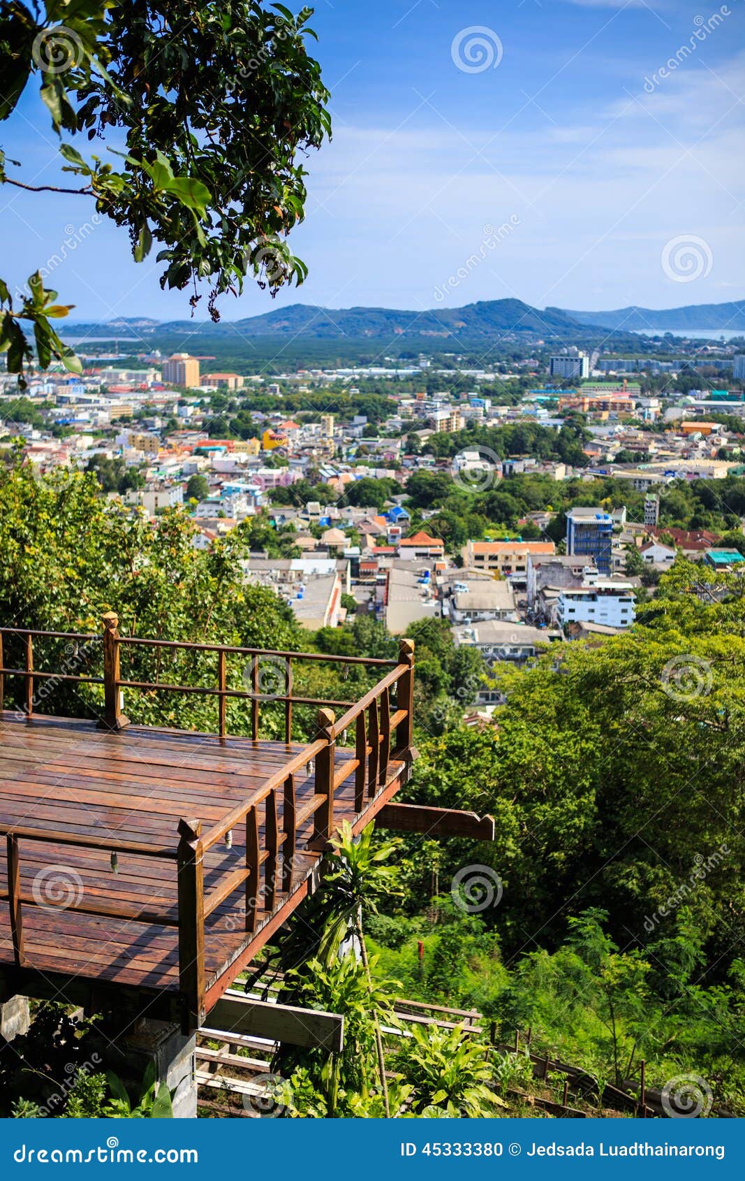 Phuket City View Point at Rang Hill, Thailand Stock Photo - Image of ...